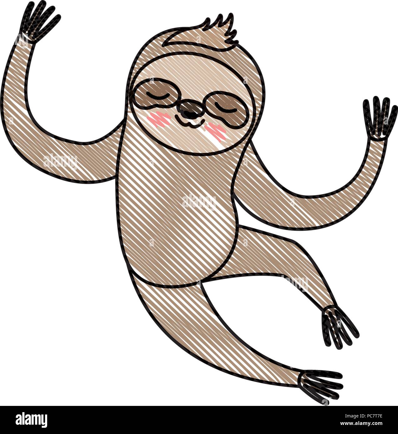 wild sloth animal icon Stock Vector Image & Art - Alamy