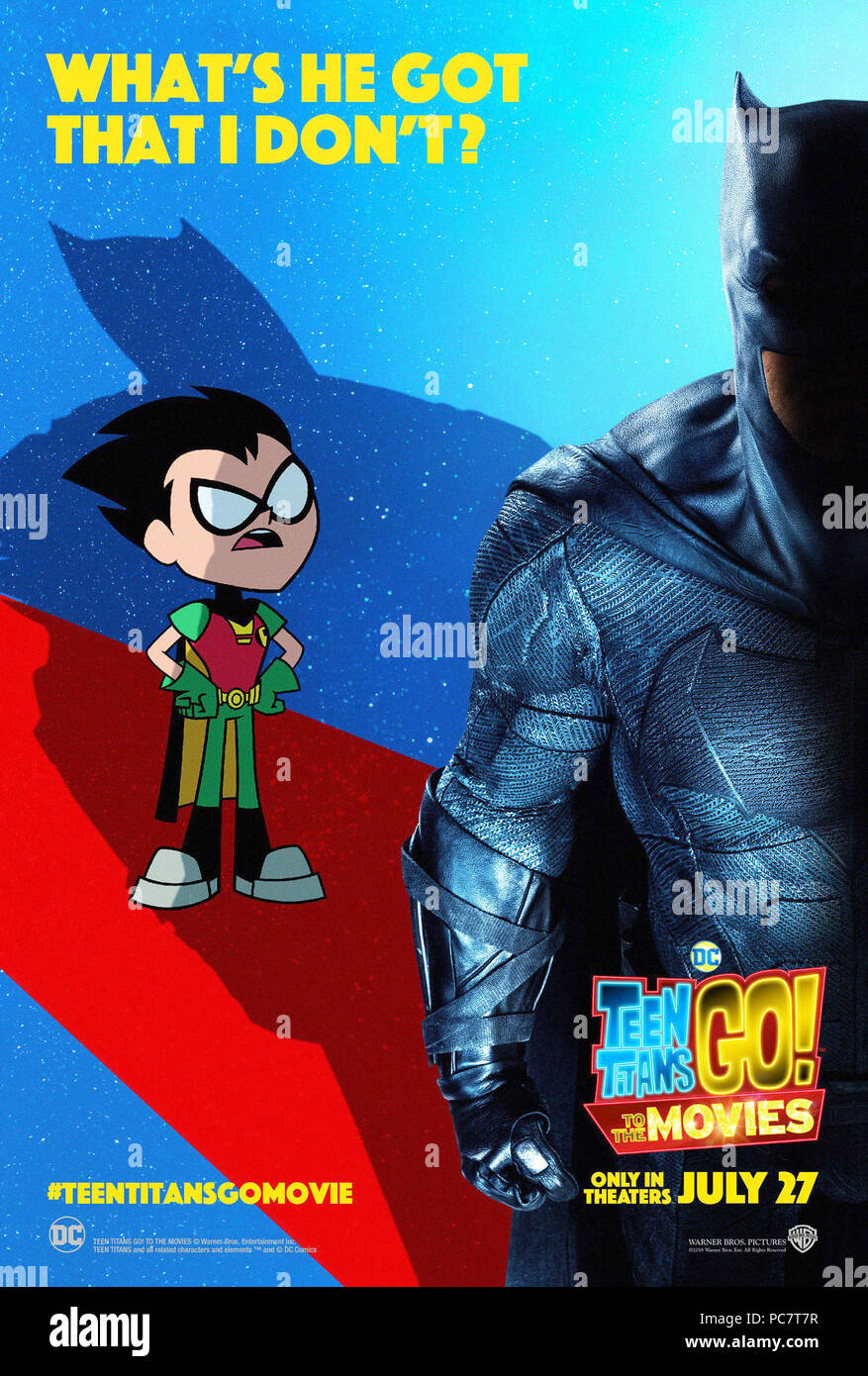 TEEN TITANS GO! TO THE MOVIES, US Character poster, from left: Robin ...