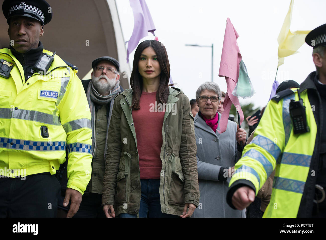 HUMANS, center: Gemma Chan, (Season 3, Episode 5, aired in US on July 3 ...