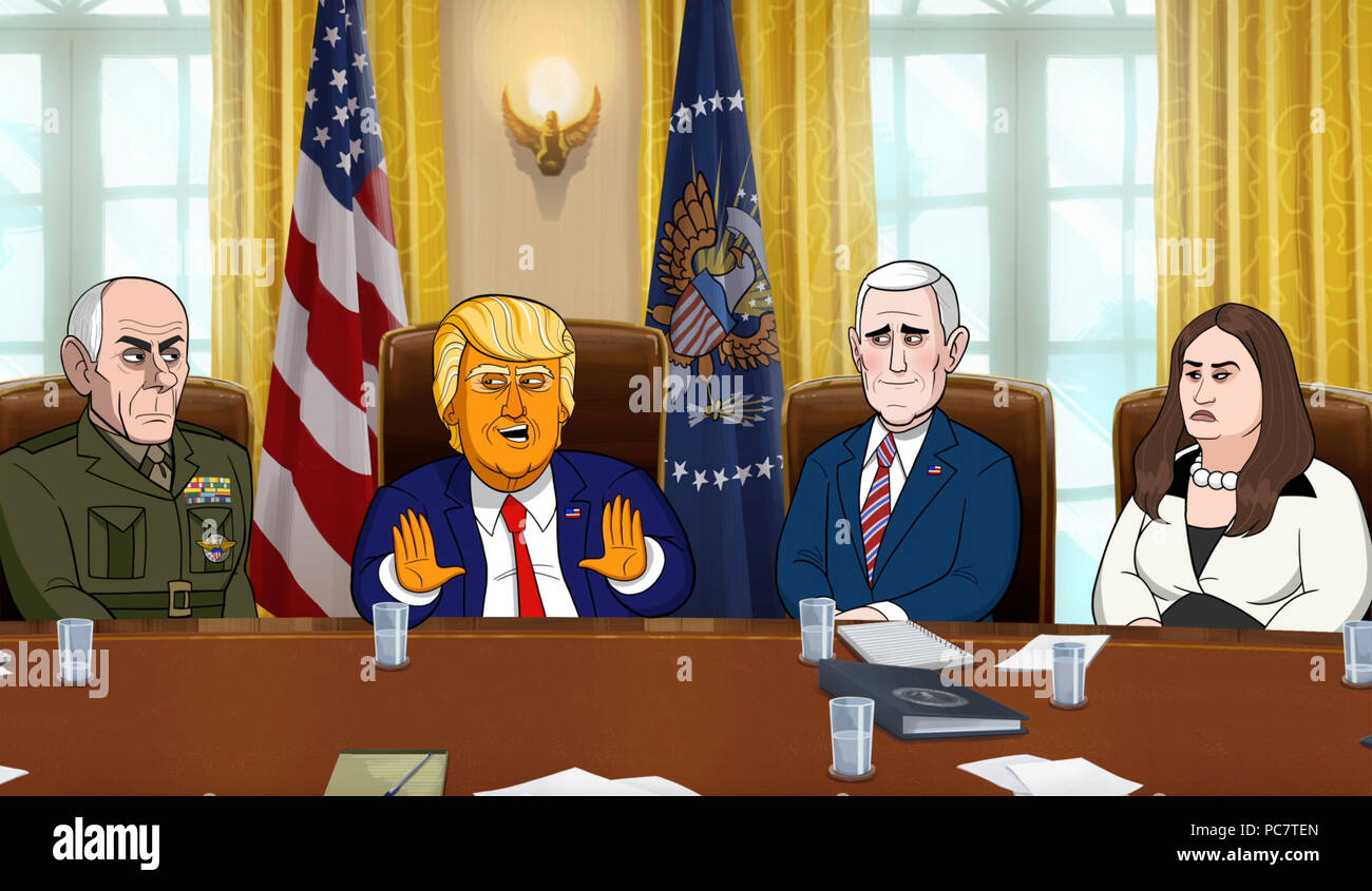 OUR CARTOON PRESIDENT, from left: John F. Kelly (voiced by William ...