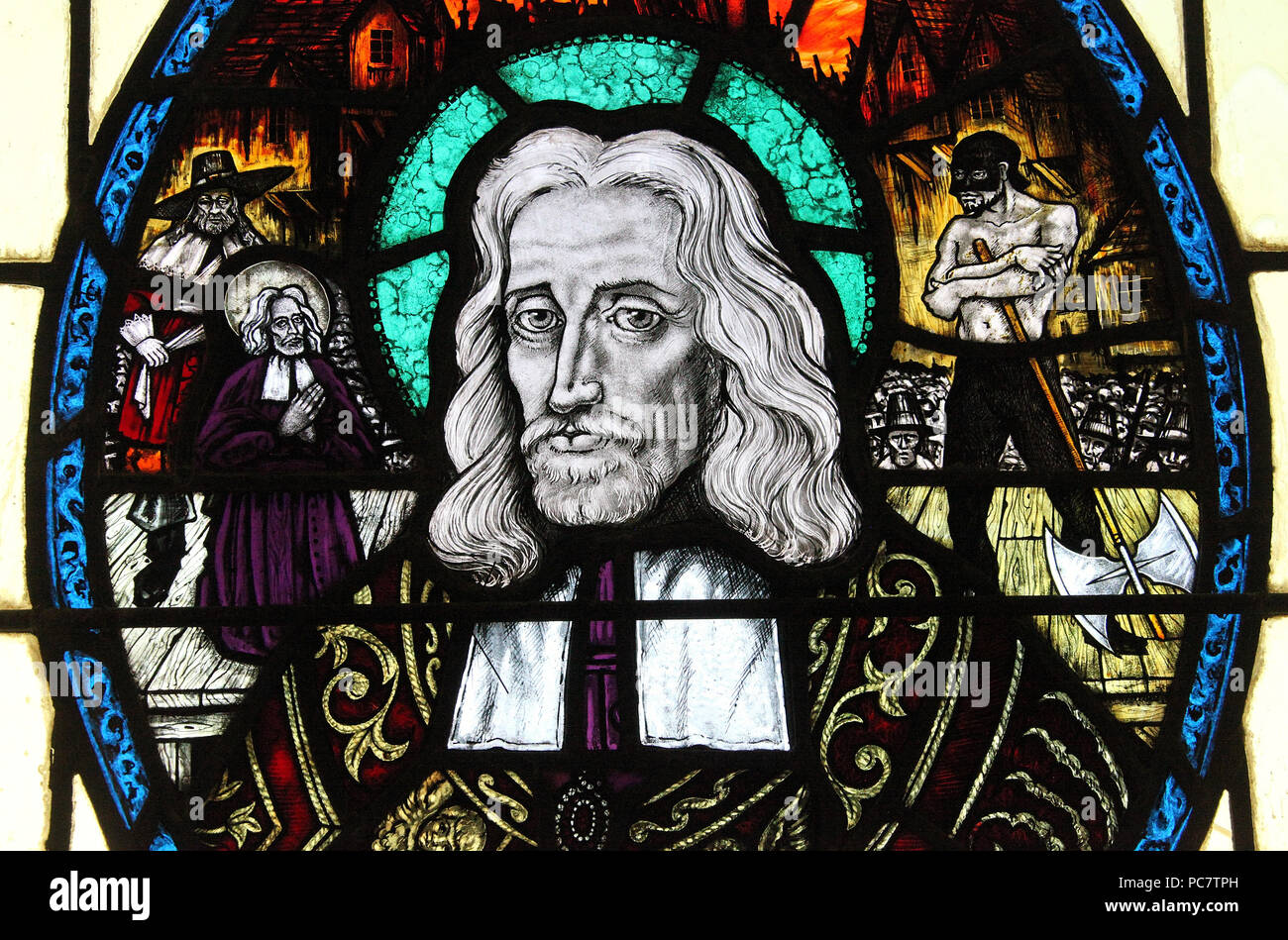 Stained glass windows at the Church of Saint Finbarr and All Angels in ...