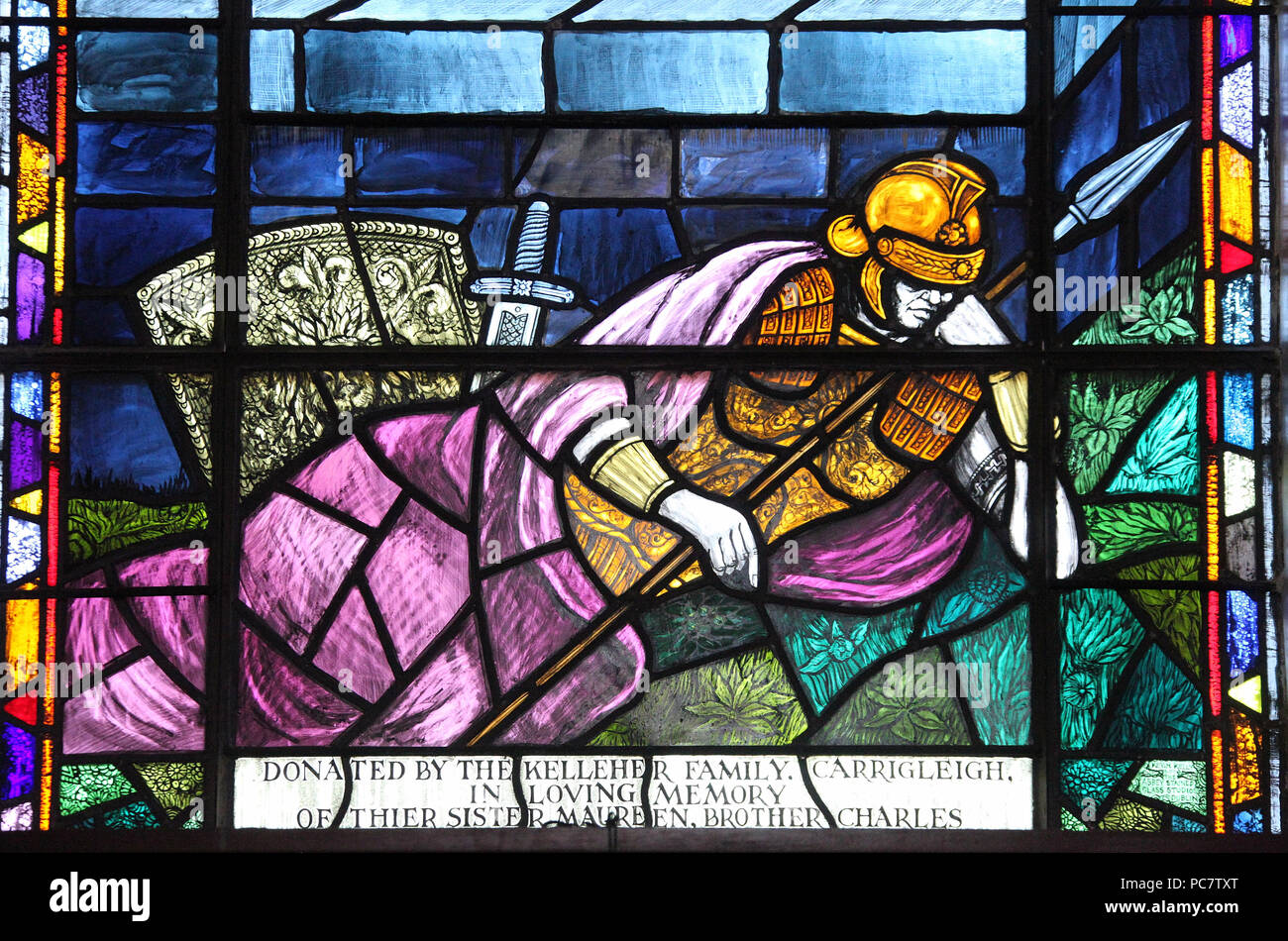 Stained glass window at the Church of Saint Finbarr and All Angels in ...