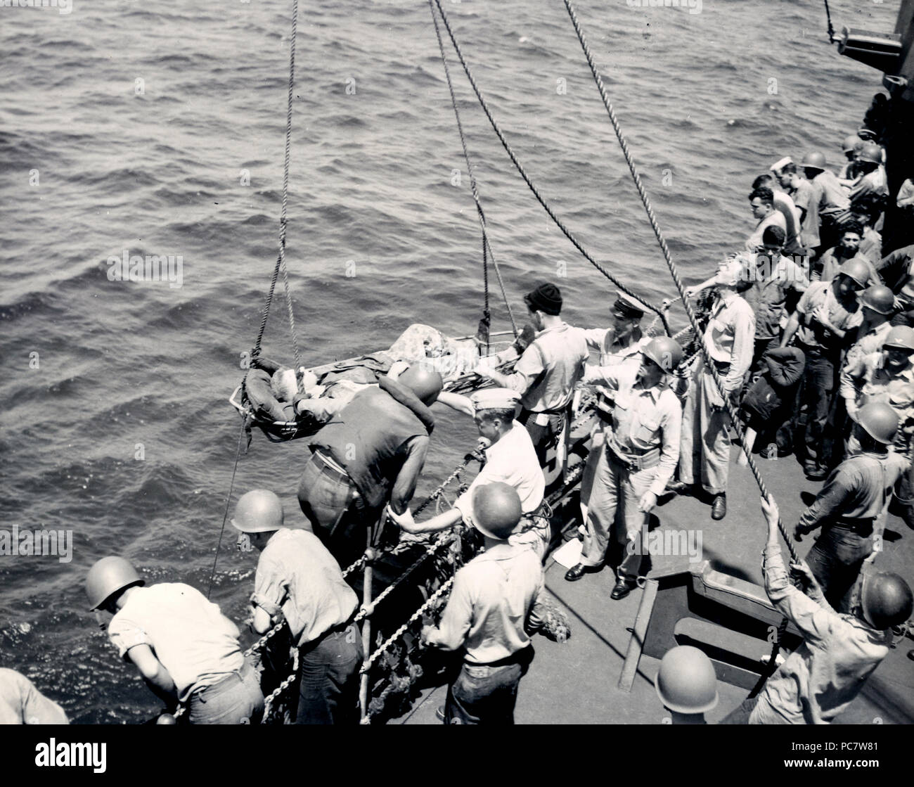 Wounded marine ww ii hi-res stock photography and images - Alamy