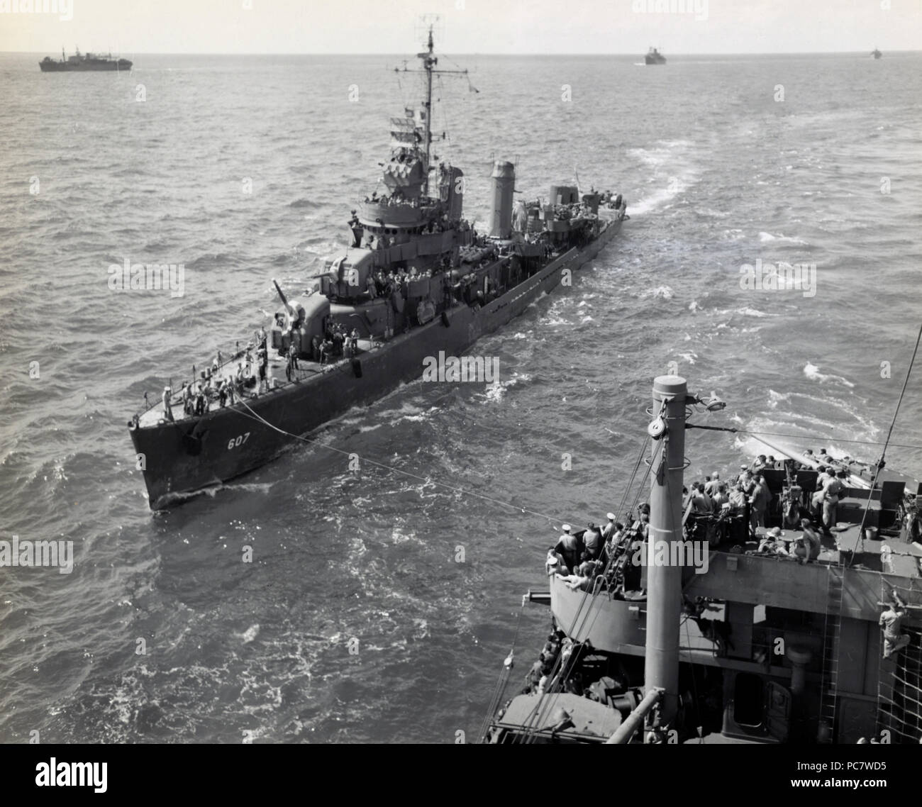 Convoy shots from USS. Monrovia - Tarawa Stock Photo - Alamy