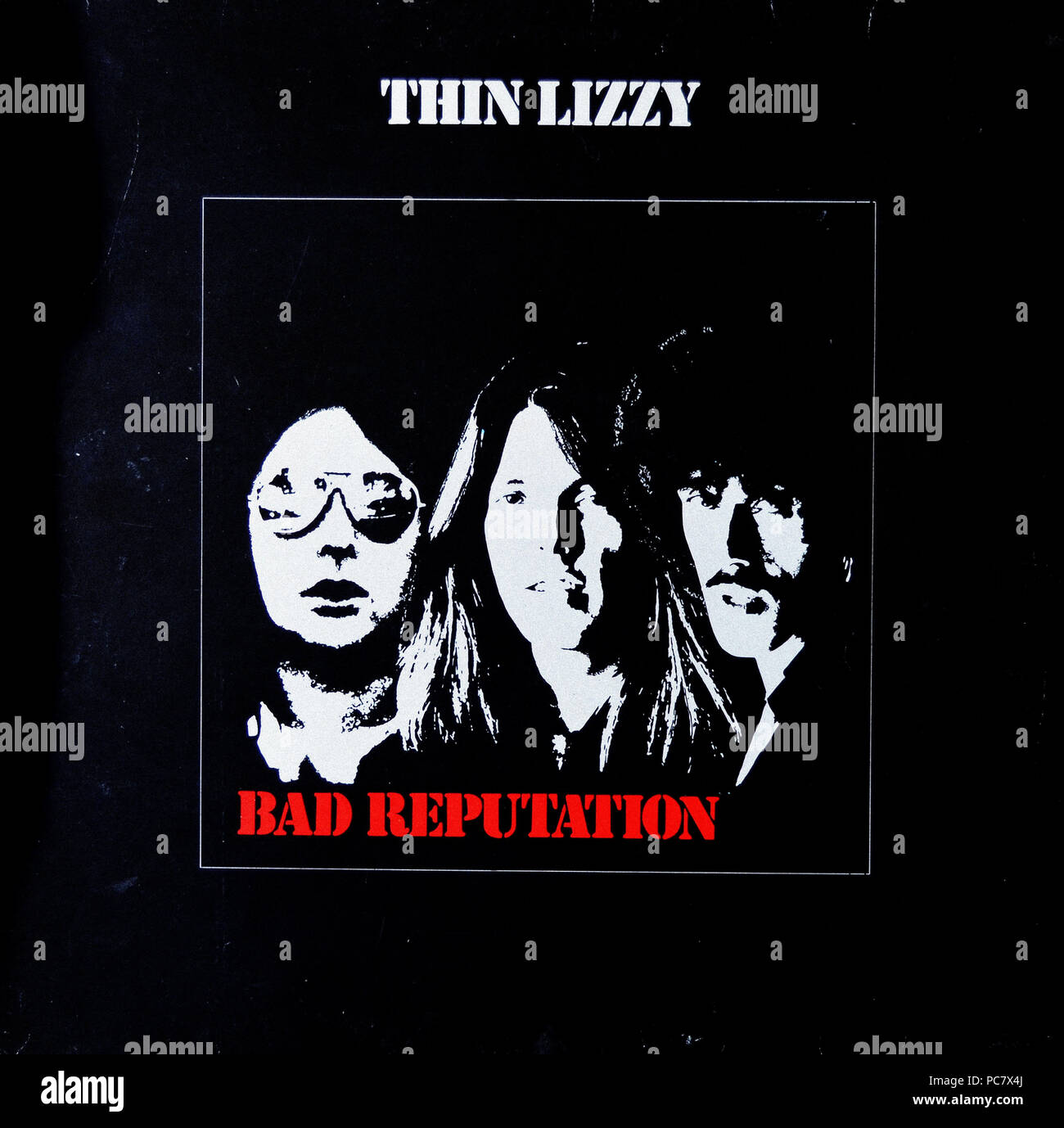 Thin Lizzy - Bad Reputation - Vintage vinyl album cover Stock Photo - Alamy