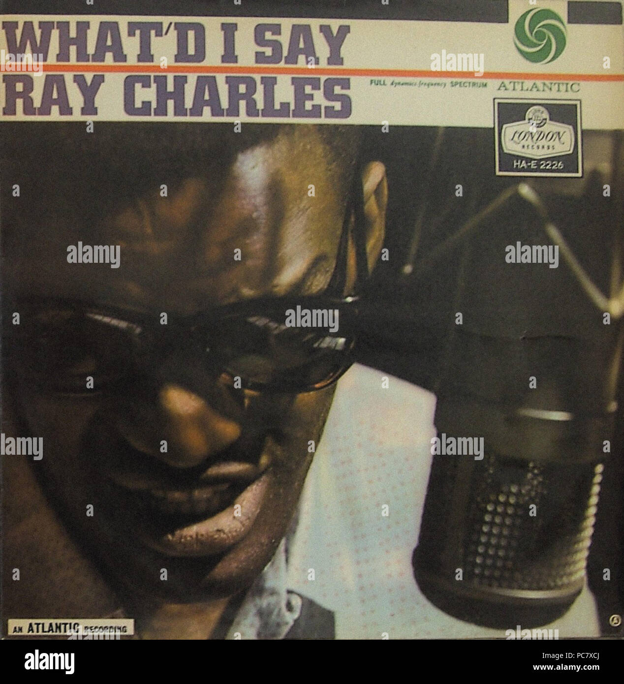 Ray Charles WHAT'D I SAY - Vintage vinyl album cover Stock Photo - Alamy