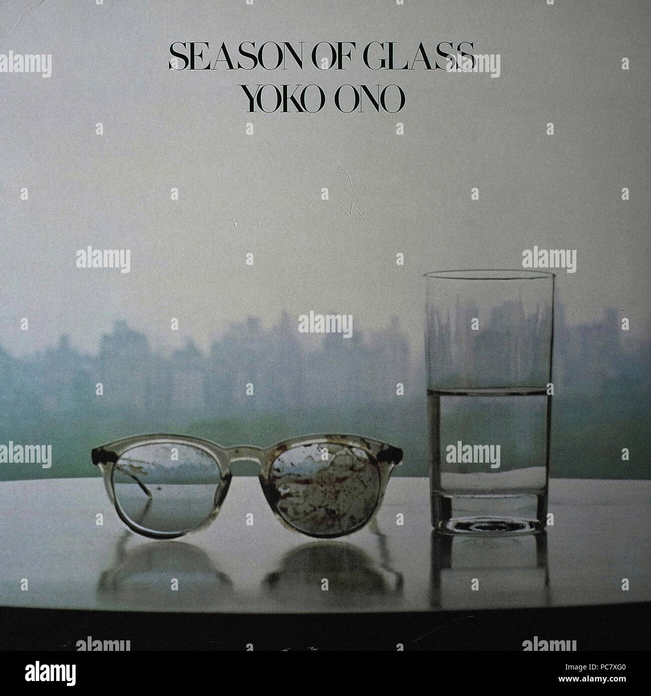 Yoko Ono - Season Of Glass - Vintage vinyl album cover Stock Photo - Alamy