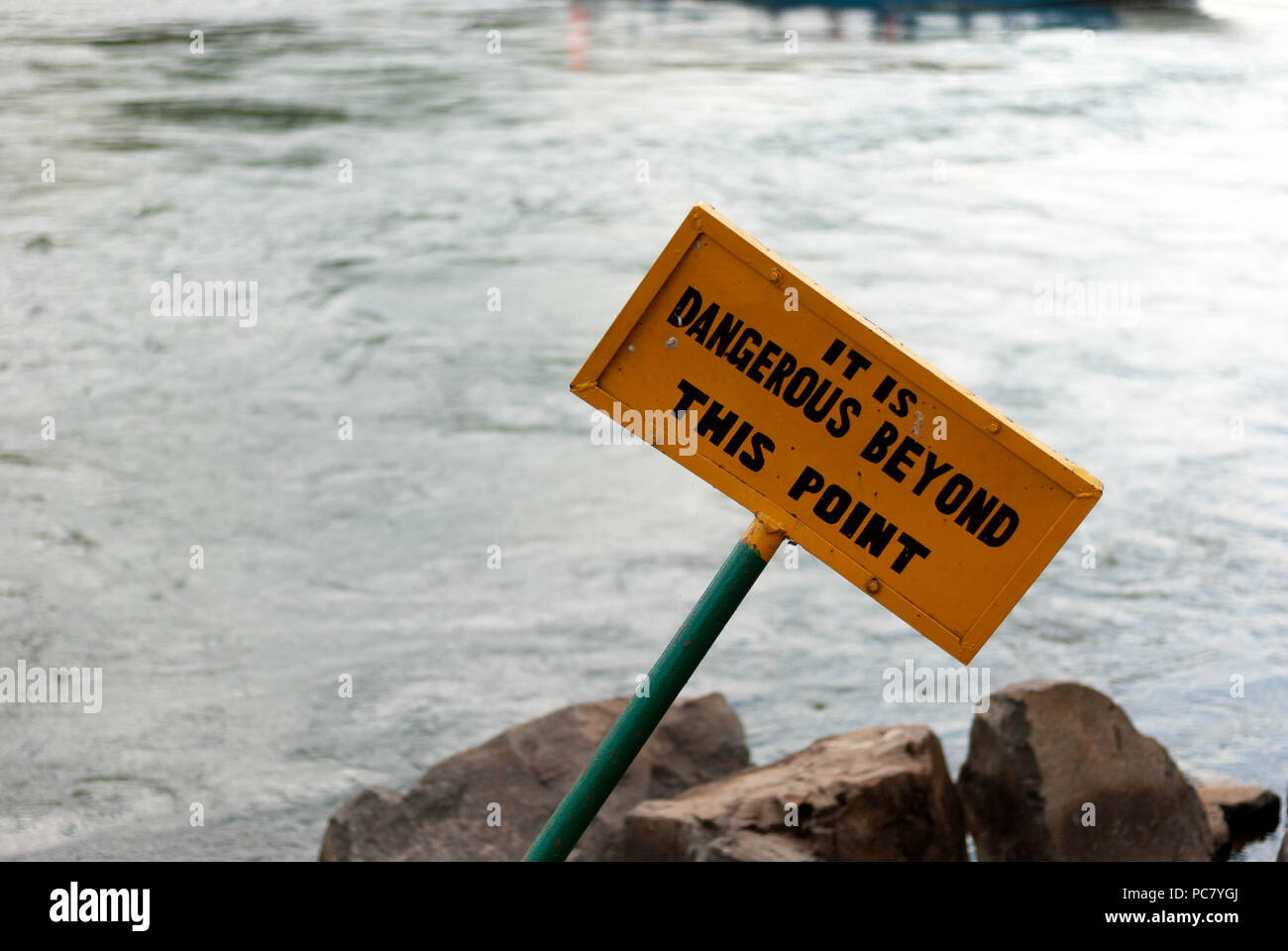 Sign at the source of the river Nile in Jinja, Uganda, Africa Stock ...