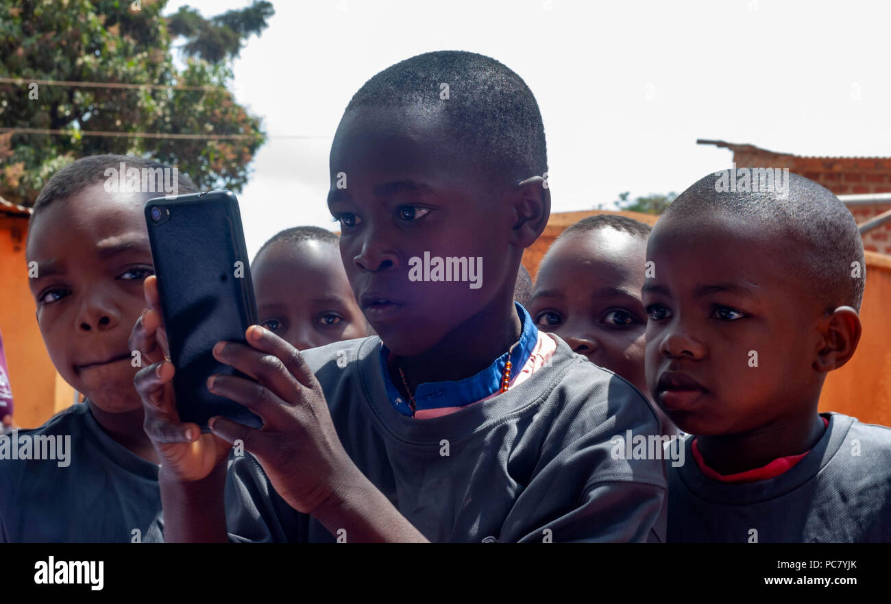 Schoolchildren in Kampala, Uganda, Africa Stock Photo - Alamy