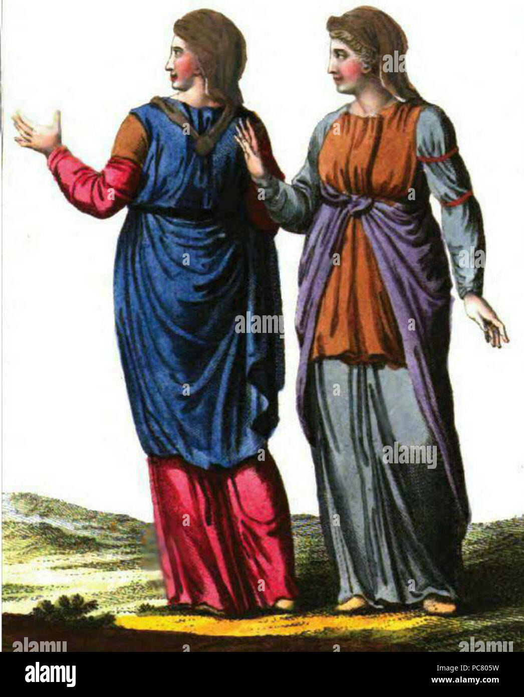 Ancient roman clothing women hi-res stock photography and images - Alamy