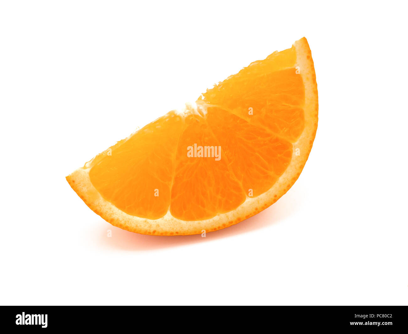 Fresh orange slice on Cut Out Stock Images & Pictures - Alamy