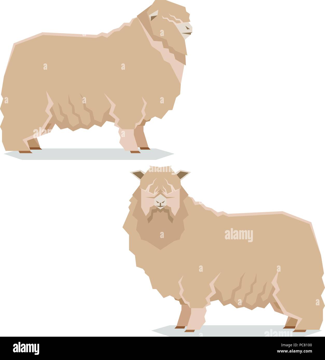 English sheep farm Stock Vector Images - Alamy