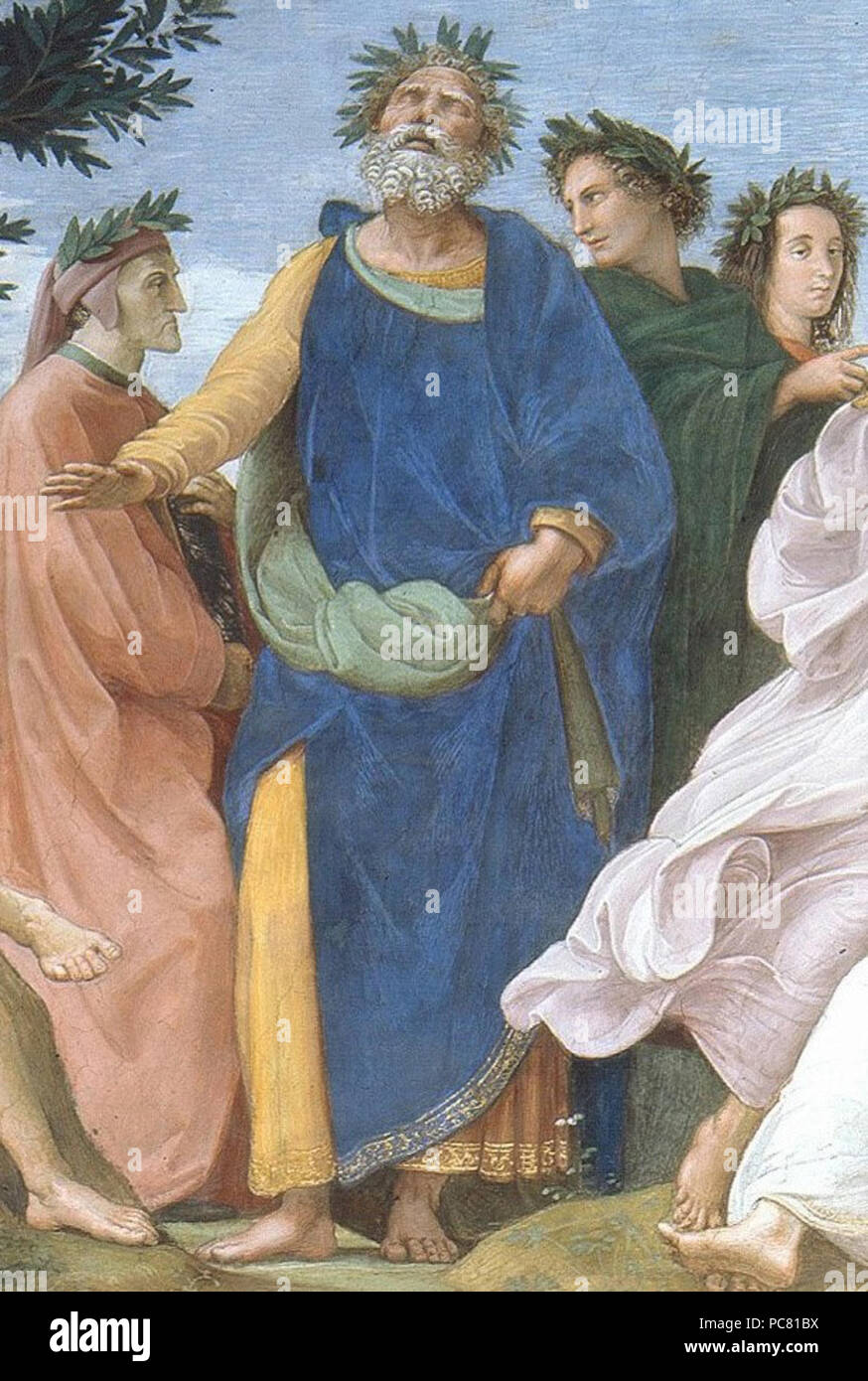 21 Cropped image of Homer from Raphael's Parnassus Stock Photo - Alamy