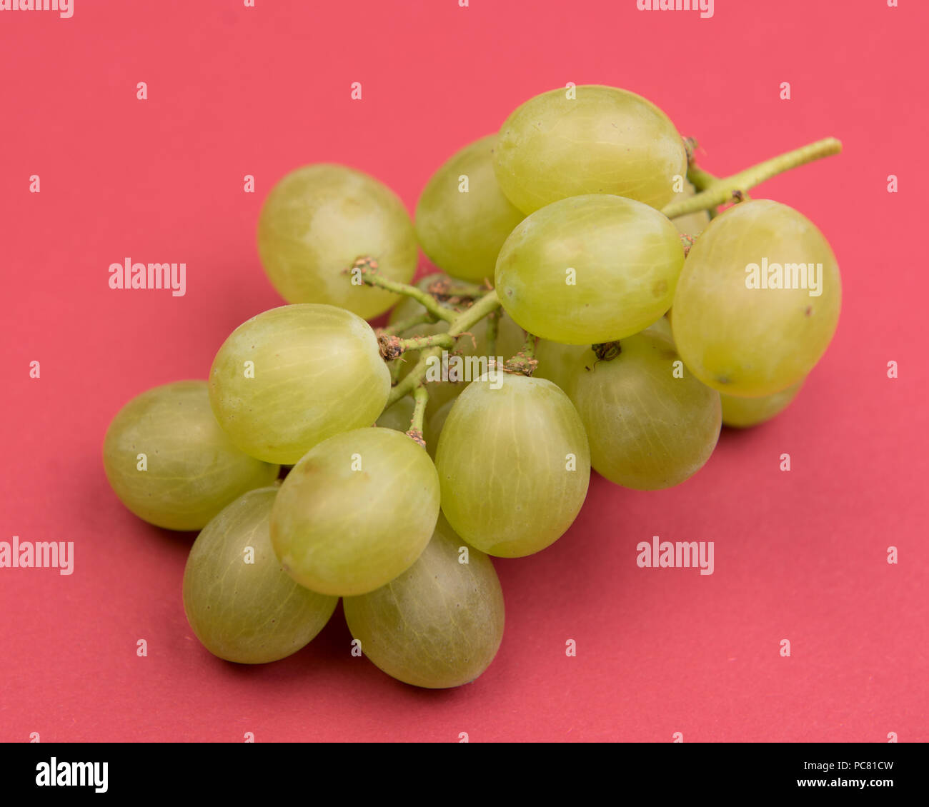 white grapes on a colored background Stock Photo - Alamy