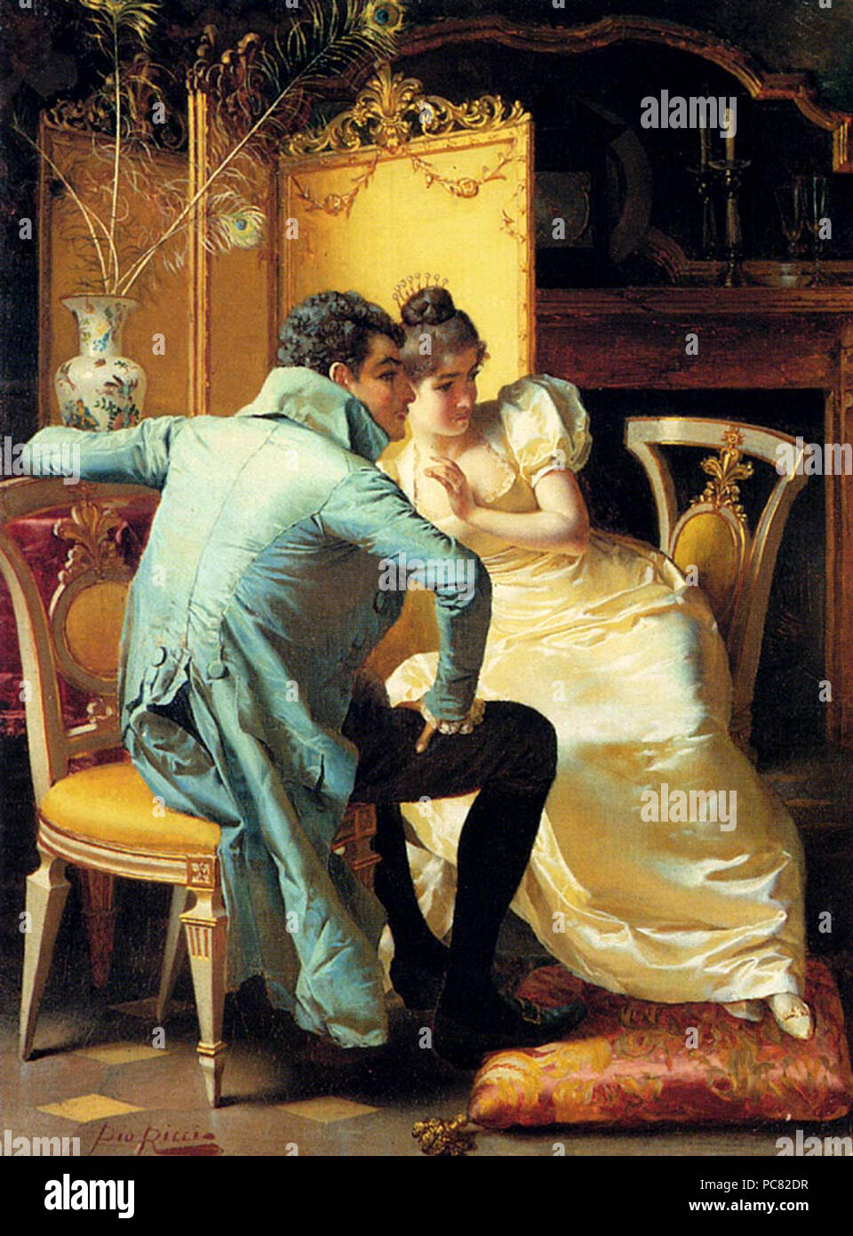 677 Итальянский художник Pio Ricci (1850-1919) 2 Stock Photo - Alamy