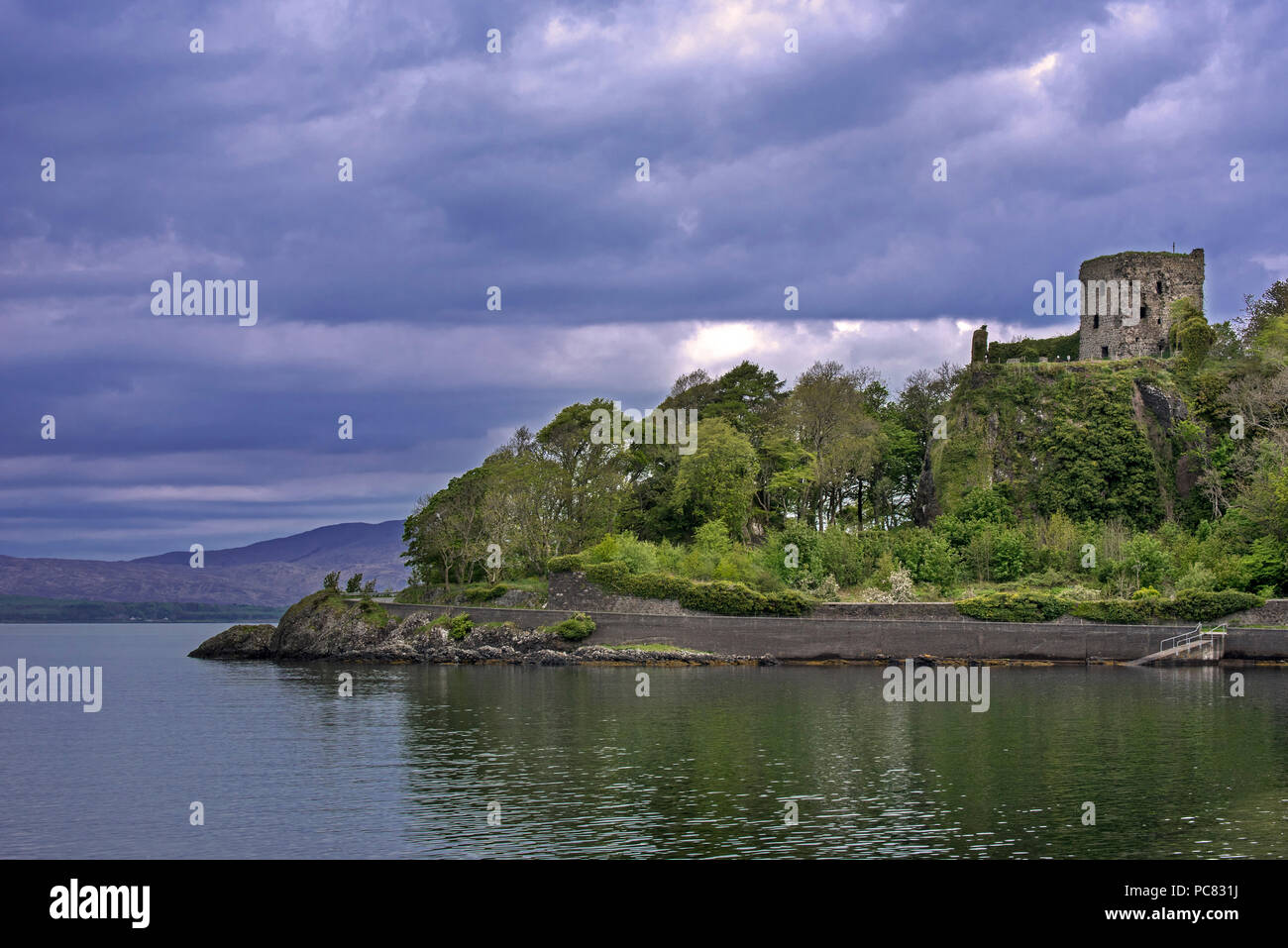 15th century Dunollie Castle ruins near Oban, Argyll and Bute, Scotland ...