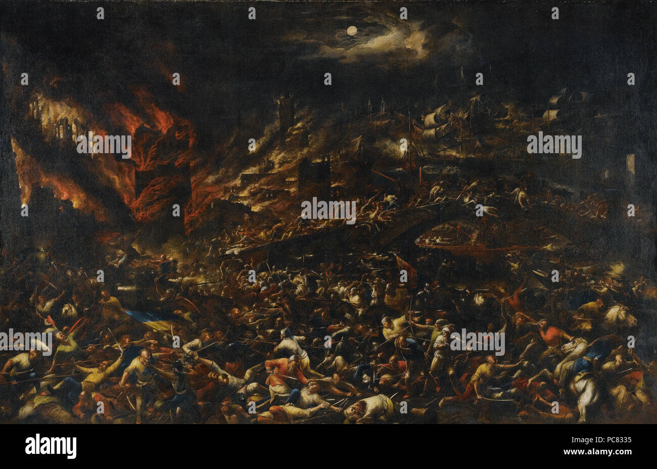 599 The Sack of Troy, Attributed to Gillis van Valckenborch Stock Photo ...