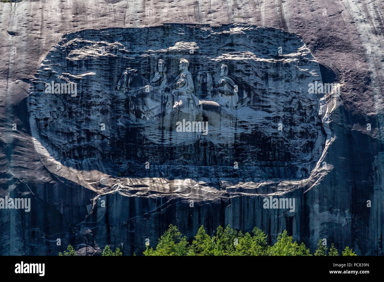 Stone Mountain is a quartz monzonite dome monadnock and the site of ...
