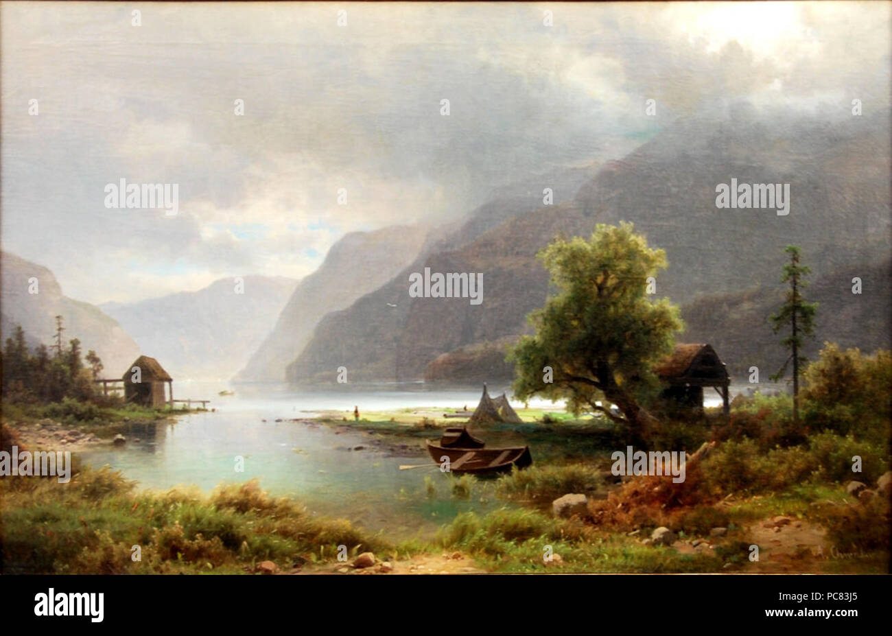 4 Adolf Chwala (1836-1900) - U jezera Brienzersee Stock Photo - Alamy