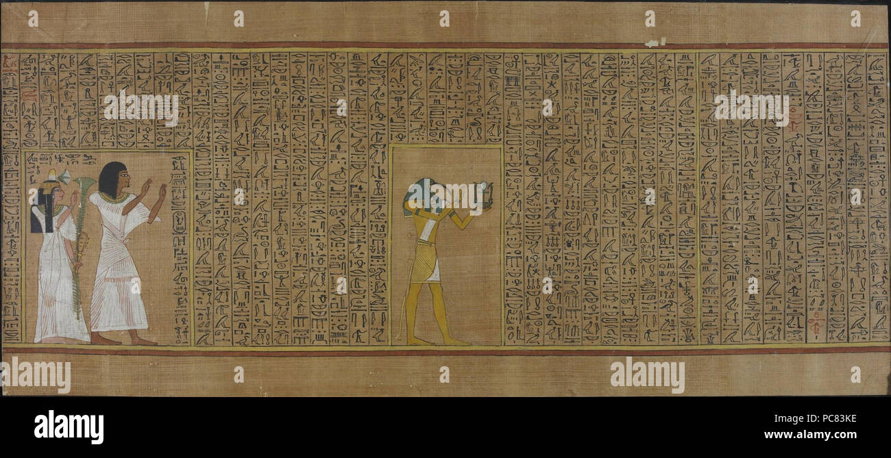 91 Book of the Dead of Hunefer sheet 2 Stock Photo - Alamy