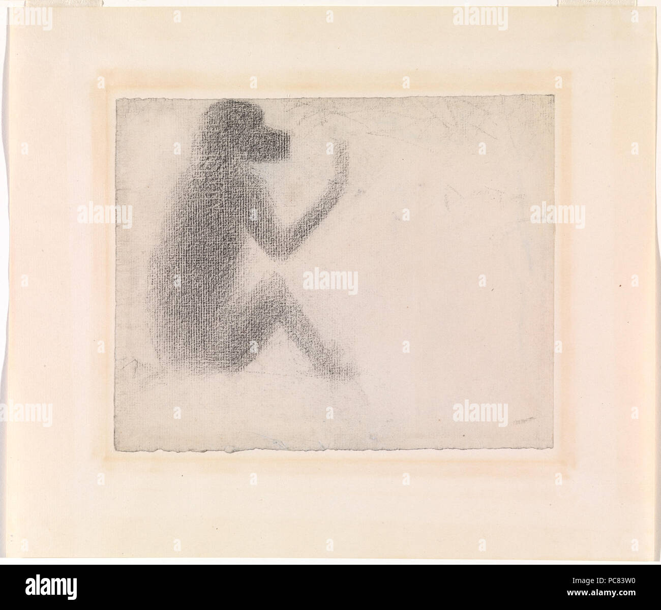 George Seurat Study for A Sunday on La Grande Jatte (1886) (Seated ...