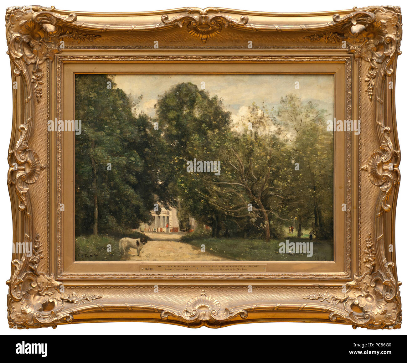 86 The Entrance to M. Dubuisson's Villa at Brunoy (Camille Jean ...