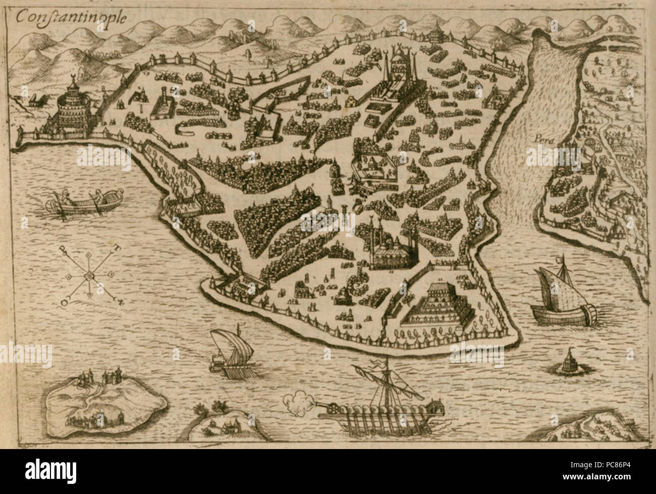Constantinople maps hi-res stock photography and images - Alamy