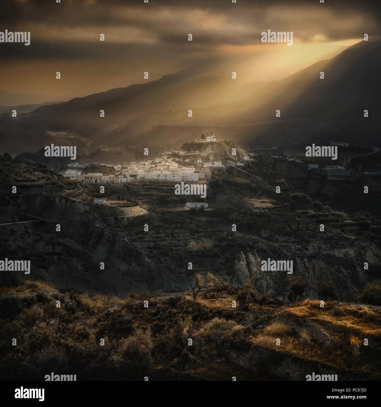 view of Canjayar, Almería, Spain Stock Photo - Alamy