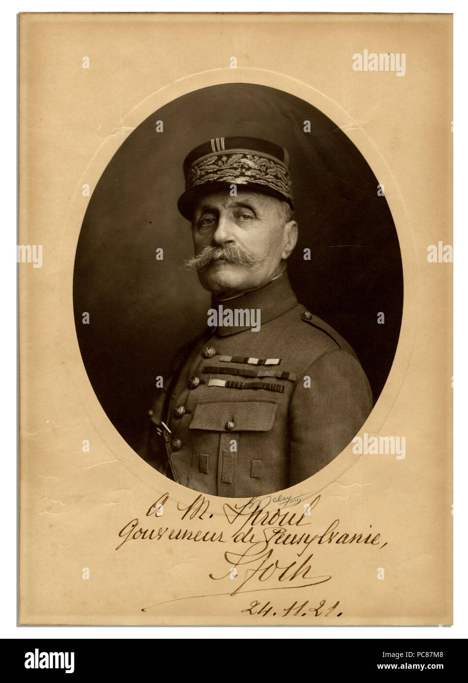 206 Ferdinand Foch by Melcy, 1921 - original Stock Photo - Alamy