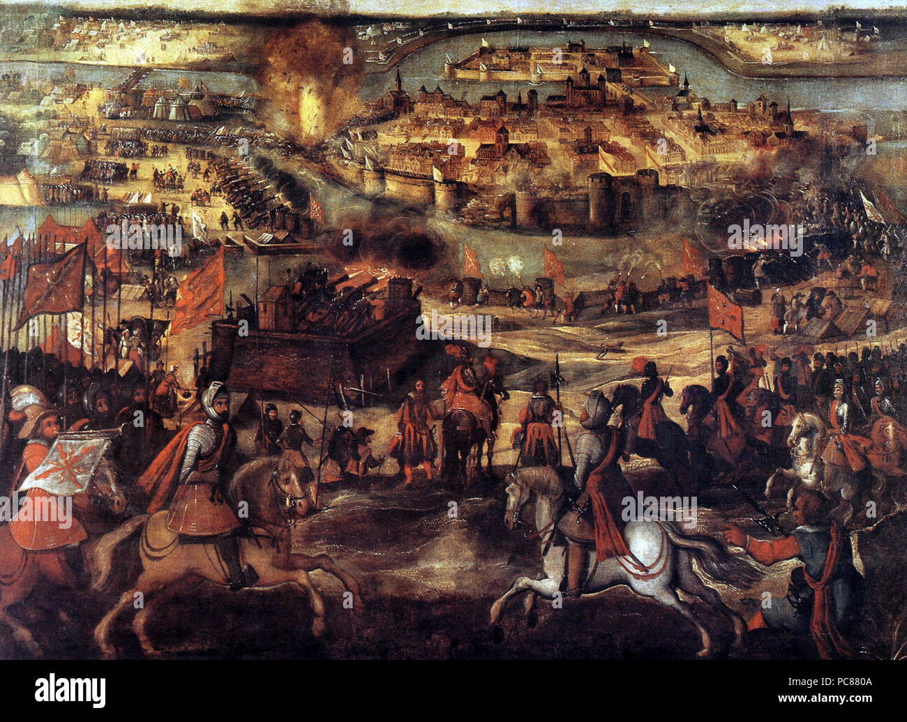 5 1579 Siege of Maastricht - Aranjuez Palace Stock Photo - Alamy