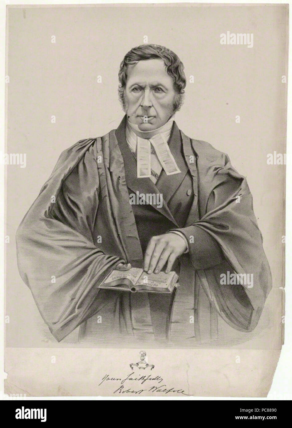 by Unknown artist, lithograph, before 1856 524 Robert Walpole ...