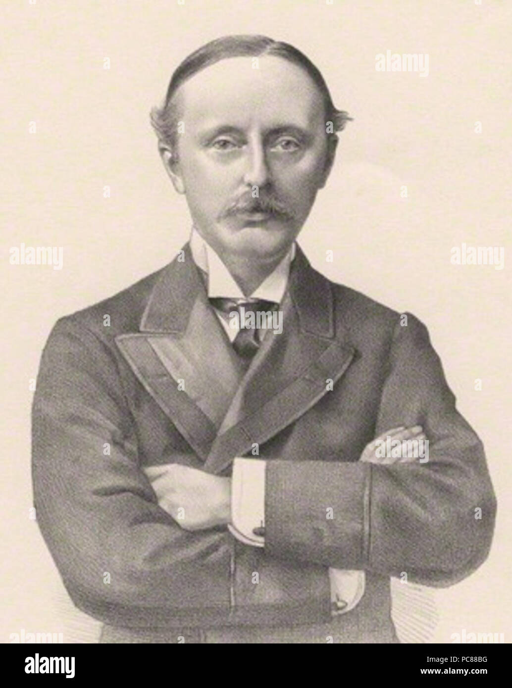 after a photograph by Elliott & Fry, lithograph 180 Edward Stanhope ...