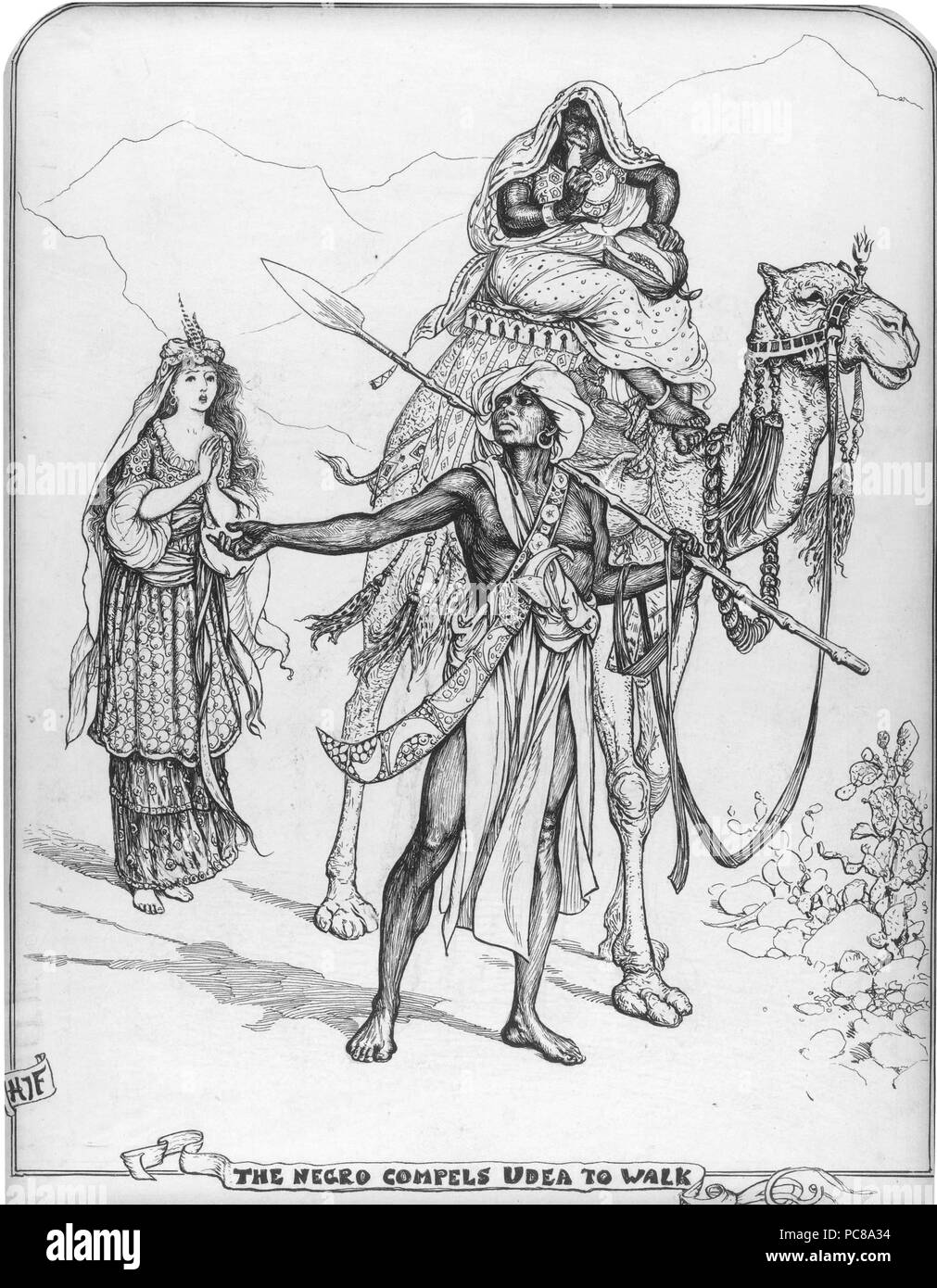 Udea and her Seven Brothers *ink drawing *27.5 by 21 Cm *signed b.l ...