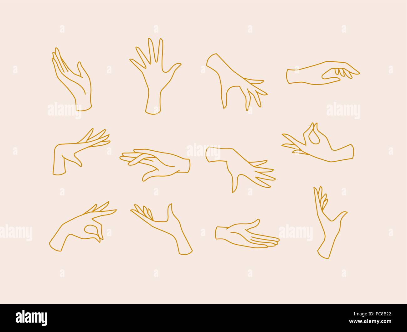 Stop hand signal Stock Vector Images - Alamy