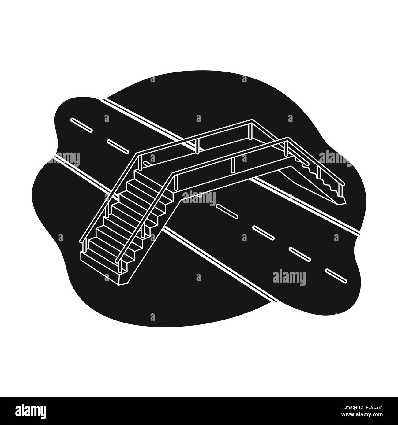 Transition single icon in black style.Transition vector symbol stock ...