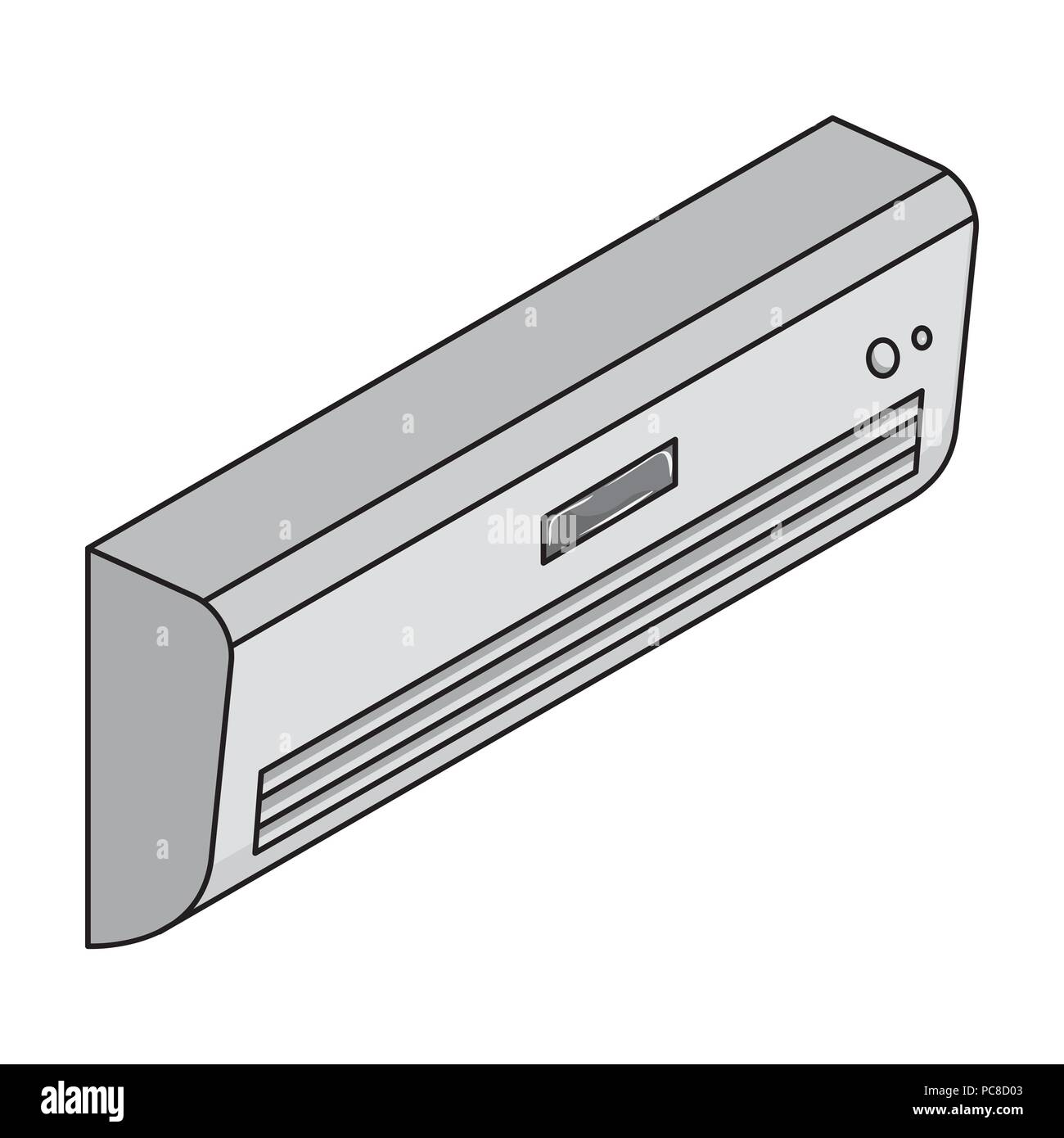 Conditioning, single icon in monochrome style.Conditioning, vector ...