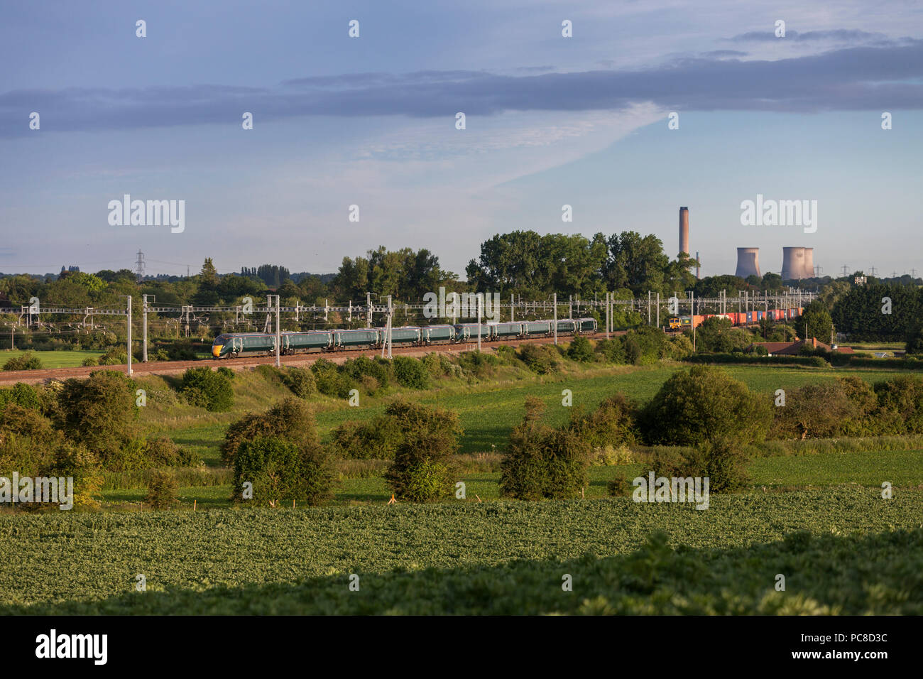 A First Great Western railway class 800 bi mode iep train on the great ...