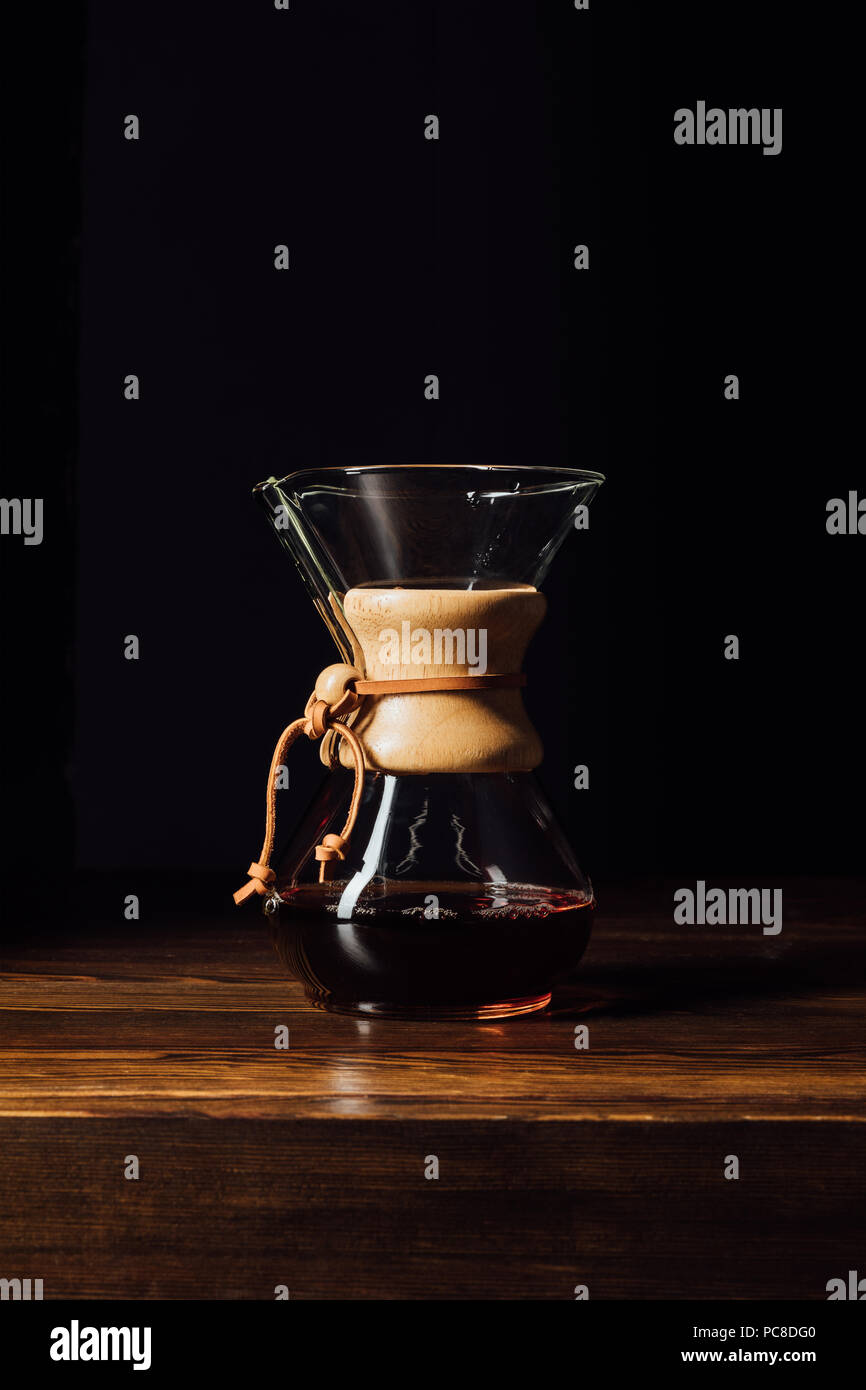Front view of chemex with alternative coffee Stock Photo - Alamy