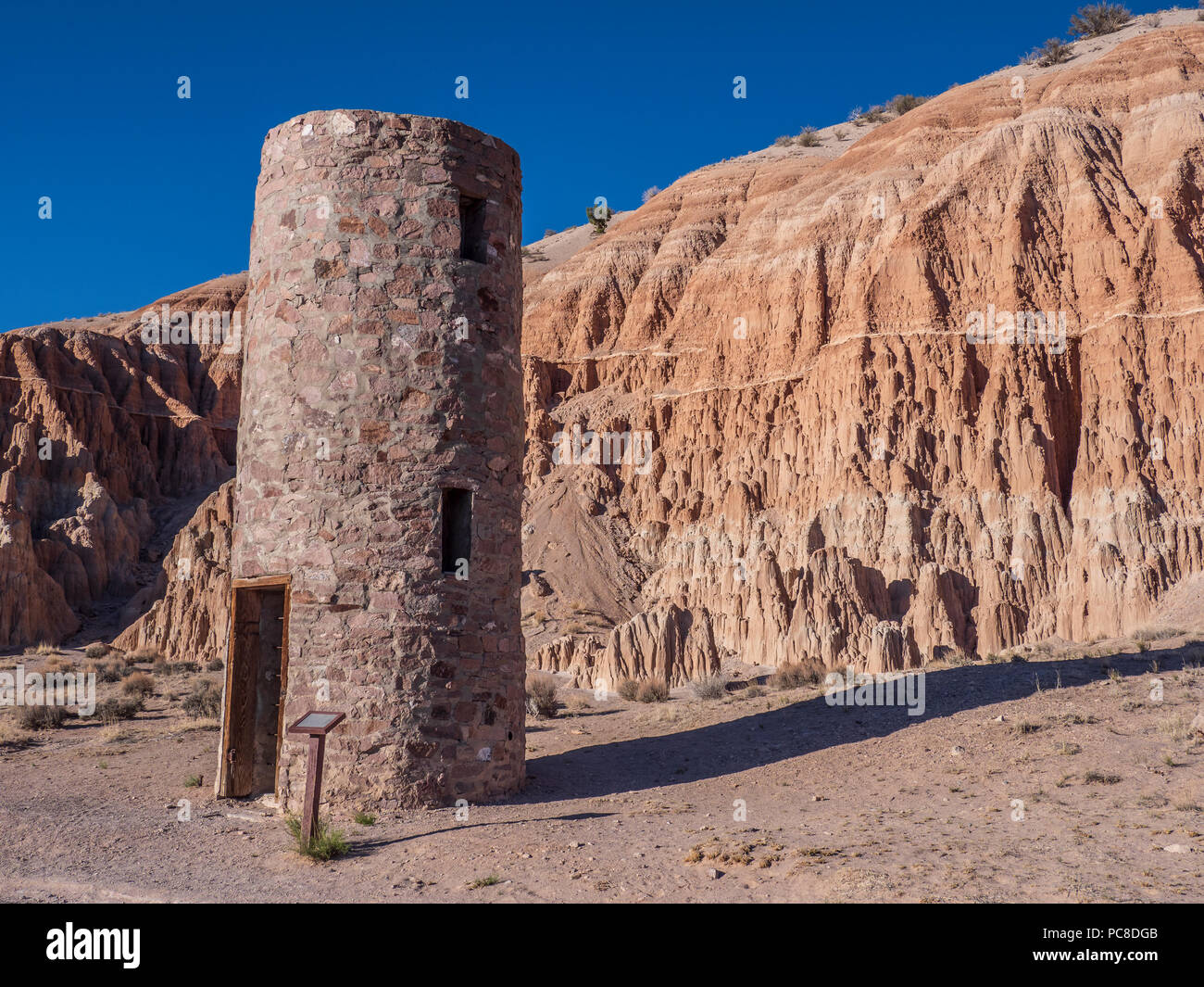 CCC-built water tower, Cathedral Gorge State Park, Panaca, Nevada Stock ...