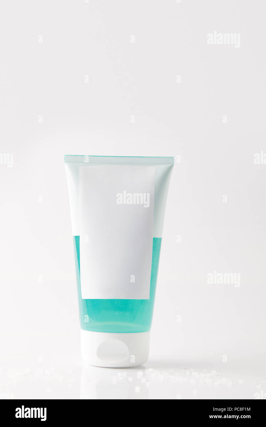 closeup view of cream tube on white background Stock Photo - Alamy