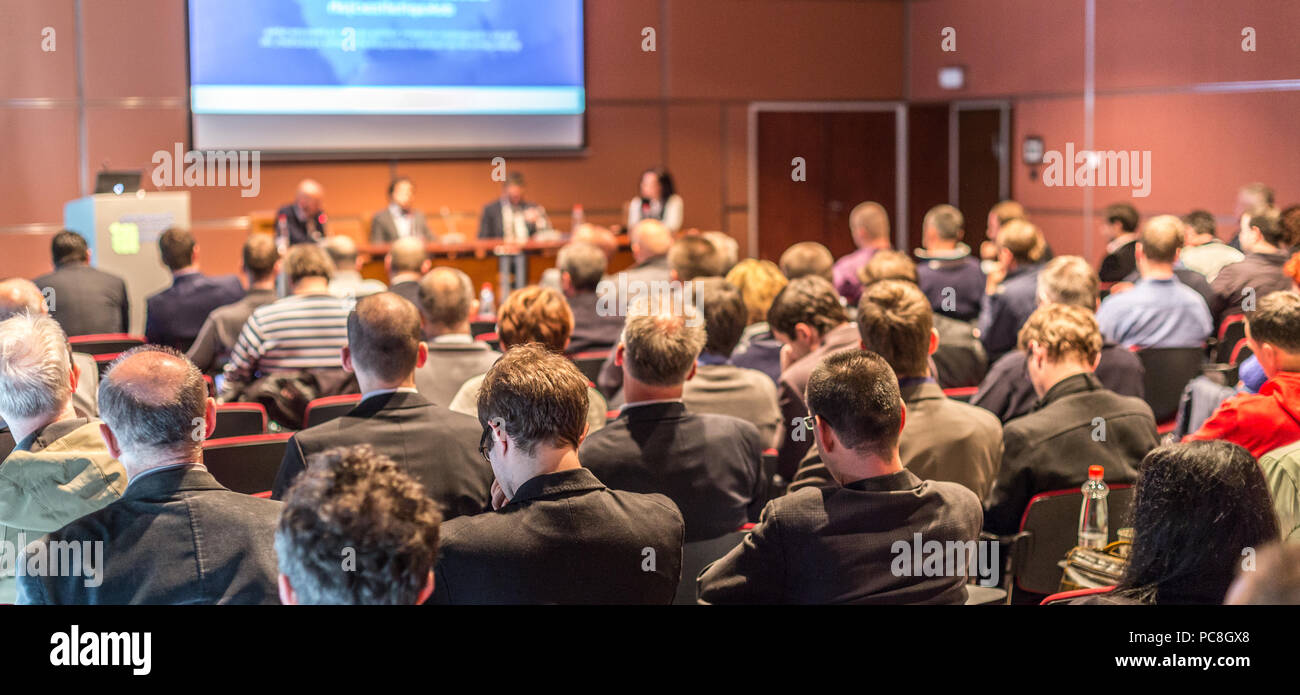 Audience at the conference hall Stock Photo - Alamy