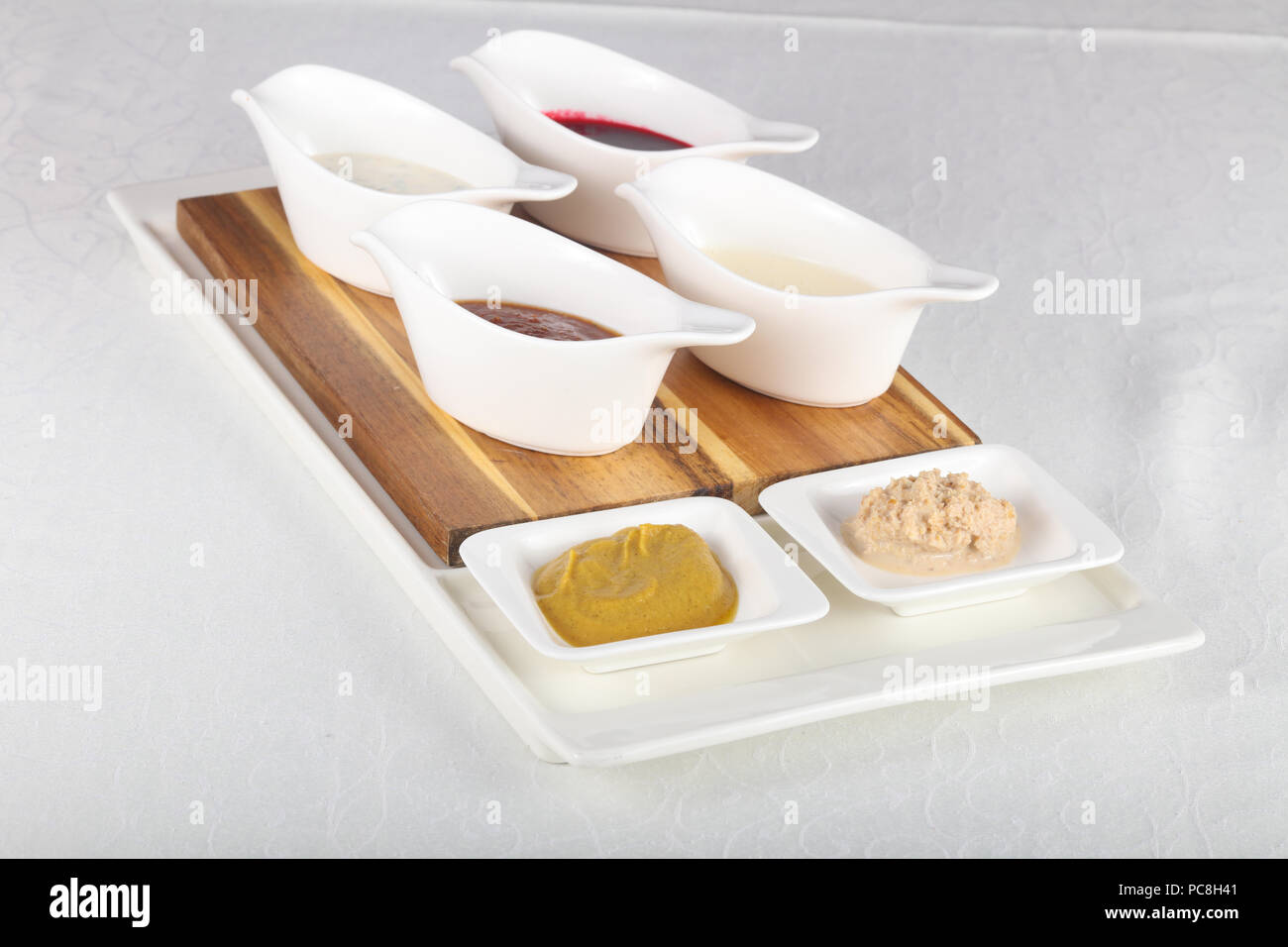 Sauces assortment mix Stock Photo - Alamy