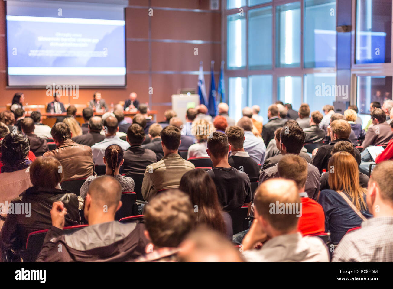 Audience at the conference hall Stock Photo - Alamy