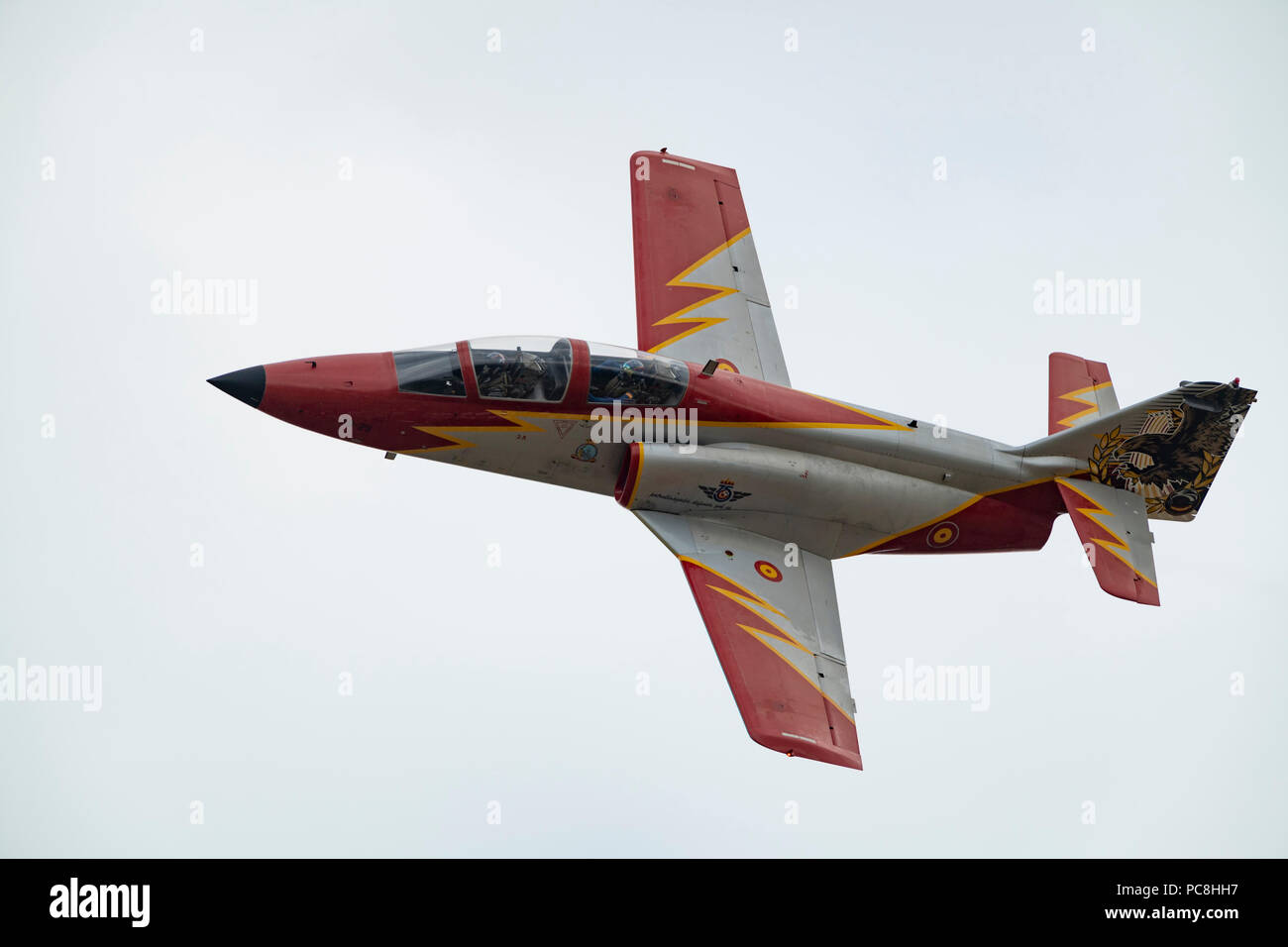 Patrrulla Aguila Spanish Display Team with Casa C101EB Aviojet aircraft ...