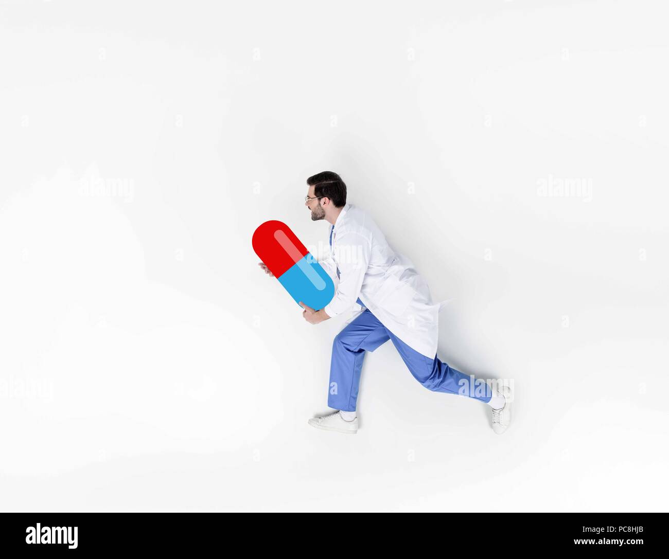 Creative collage running hi-res stock photography and images - Alamy