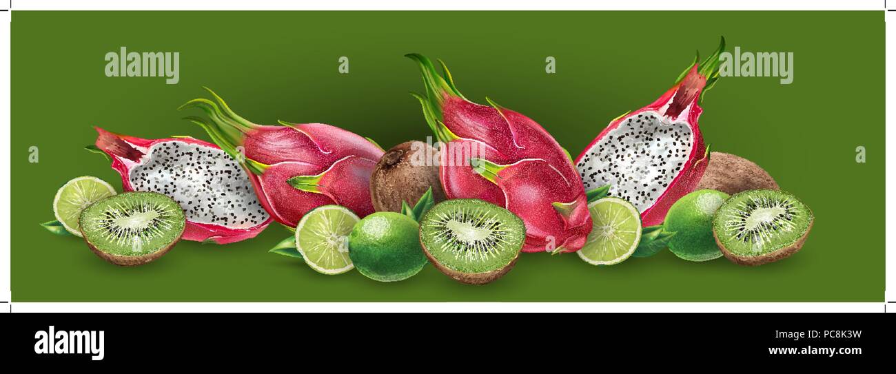 Kiwi Fruit Stock Vector Images - Alamy