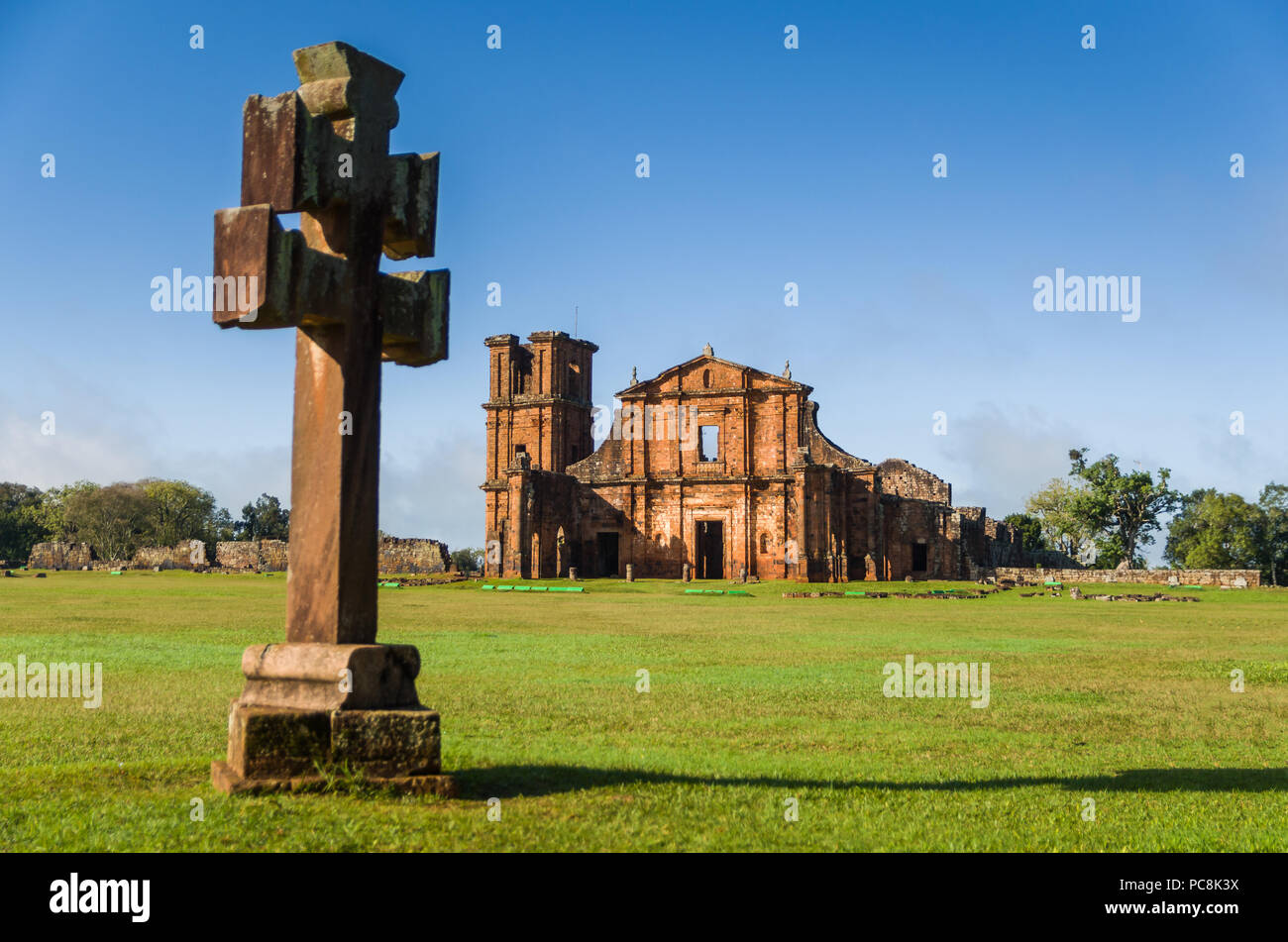 Part of the UNESCO site - Jesuit Missions of the Guaranis: Church ...