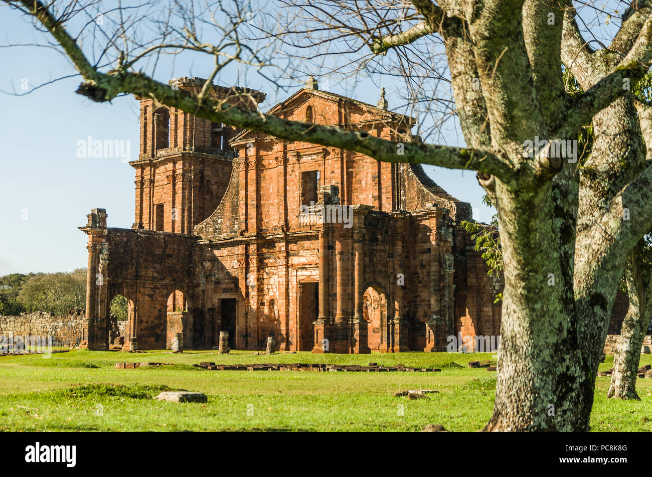 Part of the UNESCO site - Jesuit Missions of the Guaranis: Church ...