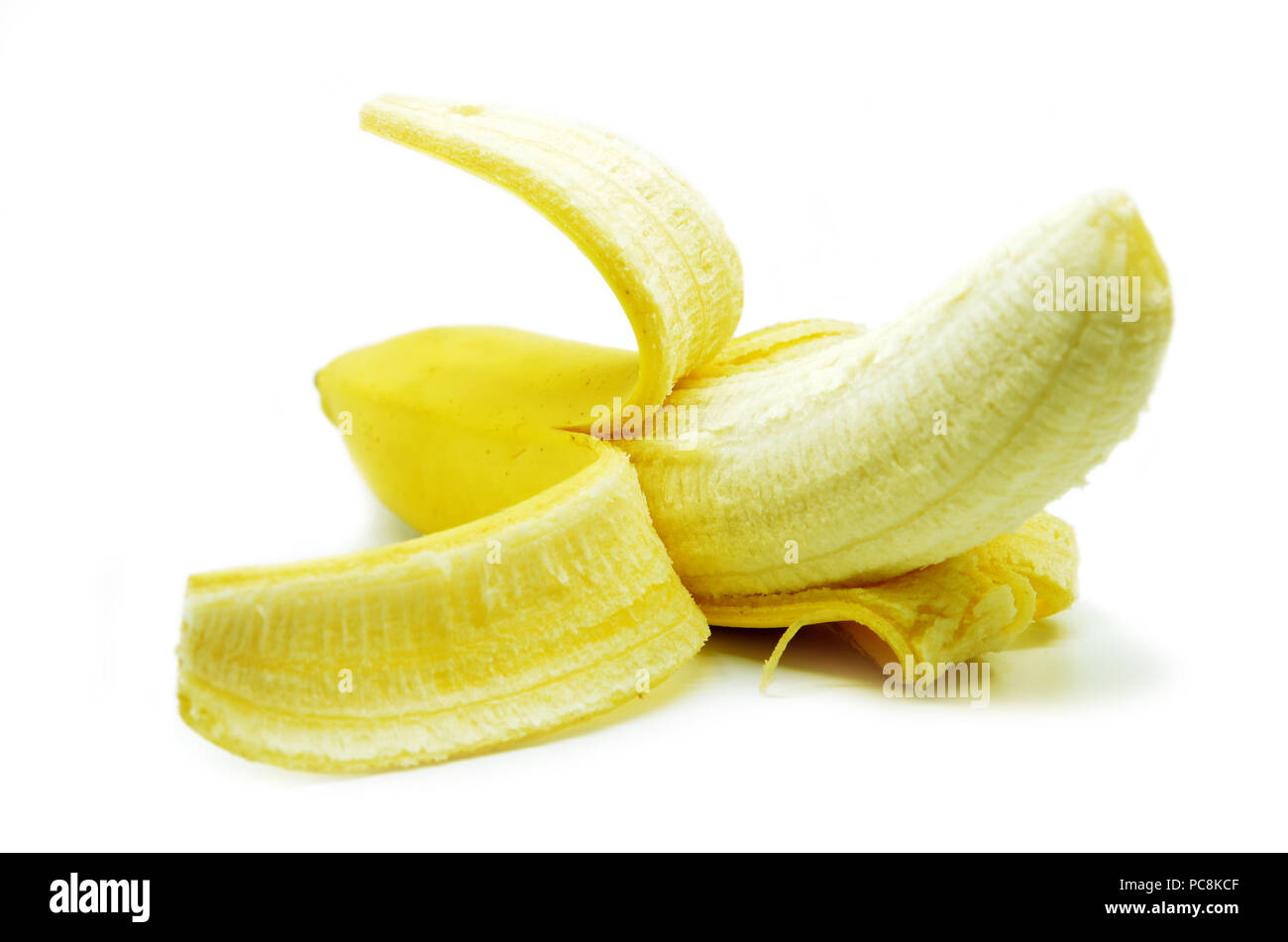 Yellow bananas isolated on white background Stock Photo - Alamy