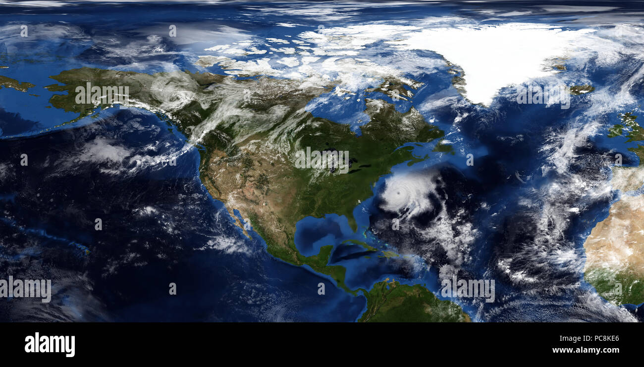 Extremely detailed and realistic 3D illustration of a Hurricane ...
